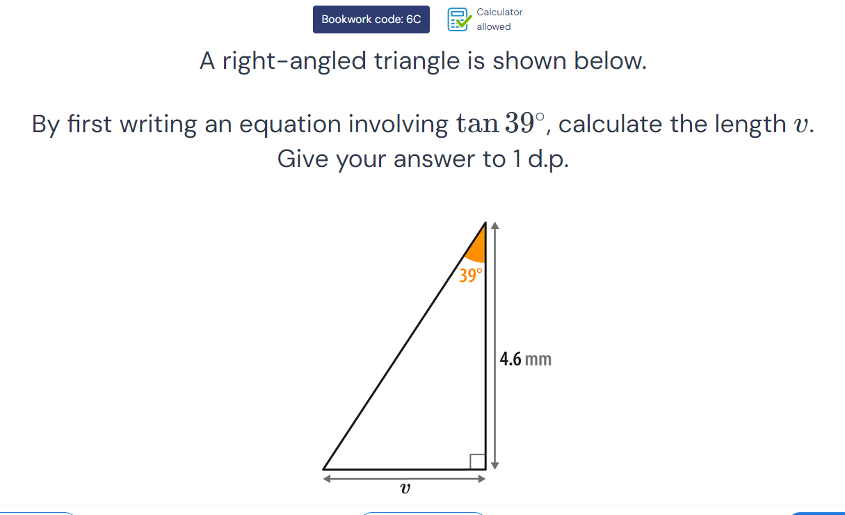 A right-angled triangle is shown below By | StudyX