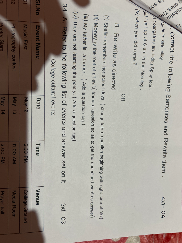 34 A Refer to the following list of events | StudyX