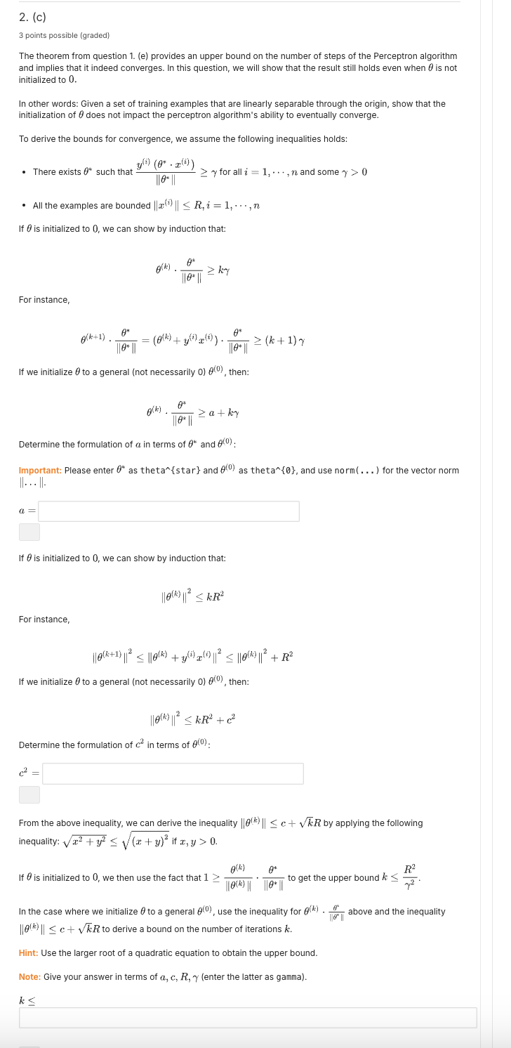 2 (c) 3 points possible (graded) The theorem | StudyX