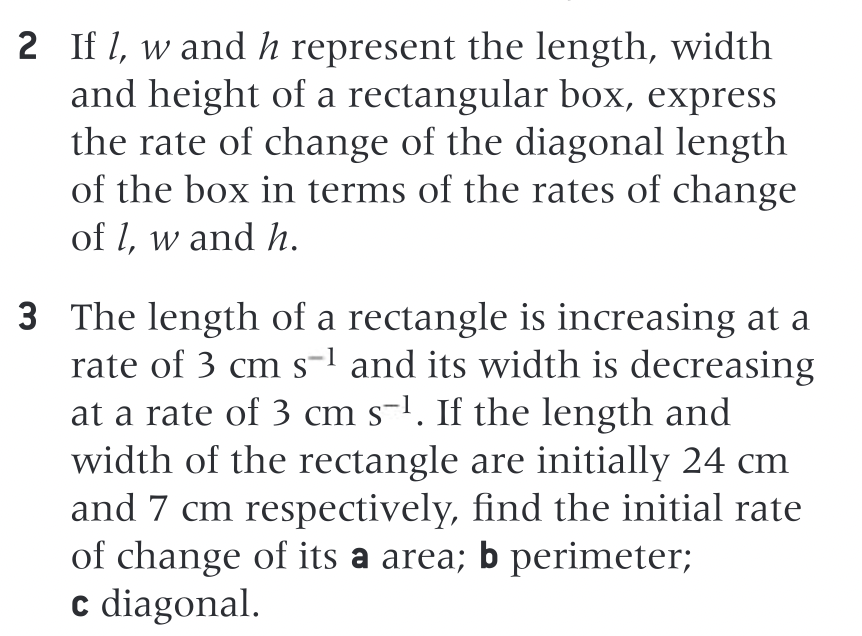 2 If l, w and h represent the length, width | StudyX