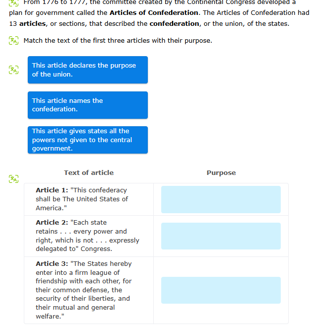 Match the text of the first three articles | StudyX