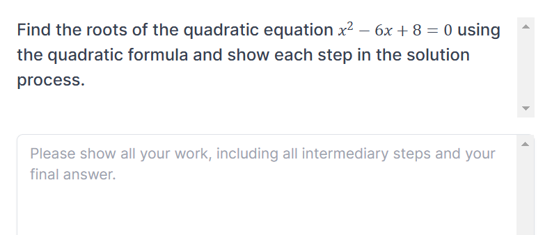 Find the roots of the quadratic equation x2 | StudyX