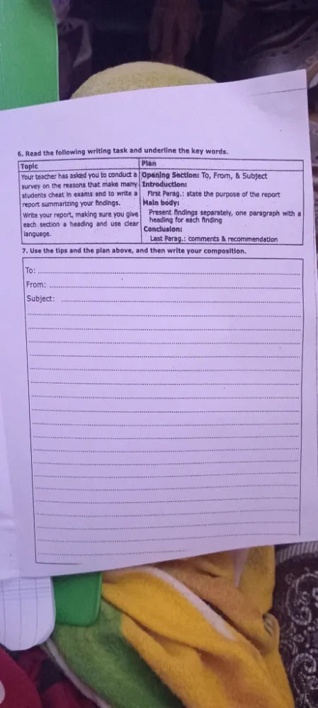 6 Read the following writing task and | StudyX