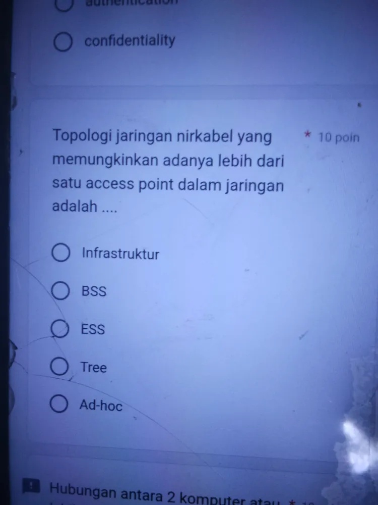 Topologi jaringan nirkabel yang memungkinkan | StudyX
