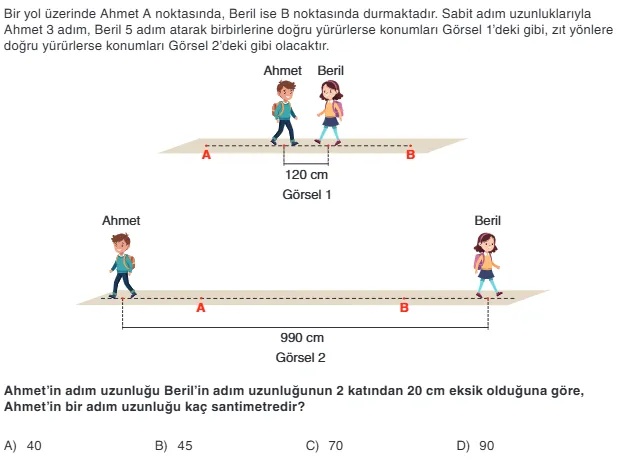 Bir yol üzerinde Ahmet A noktasında, Beril