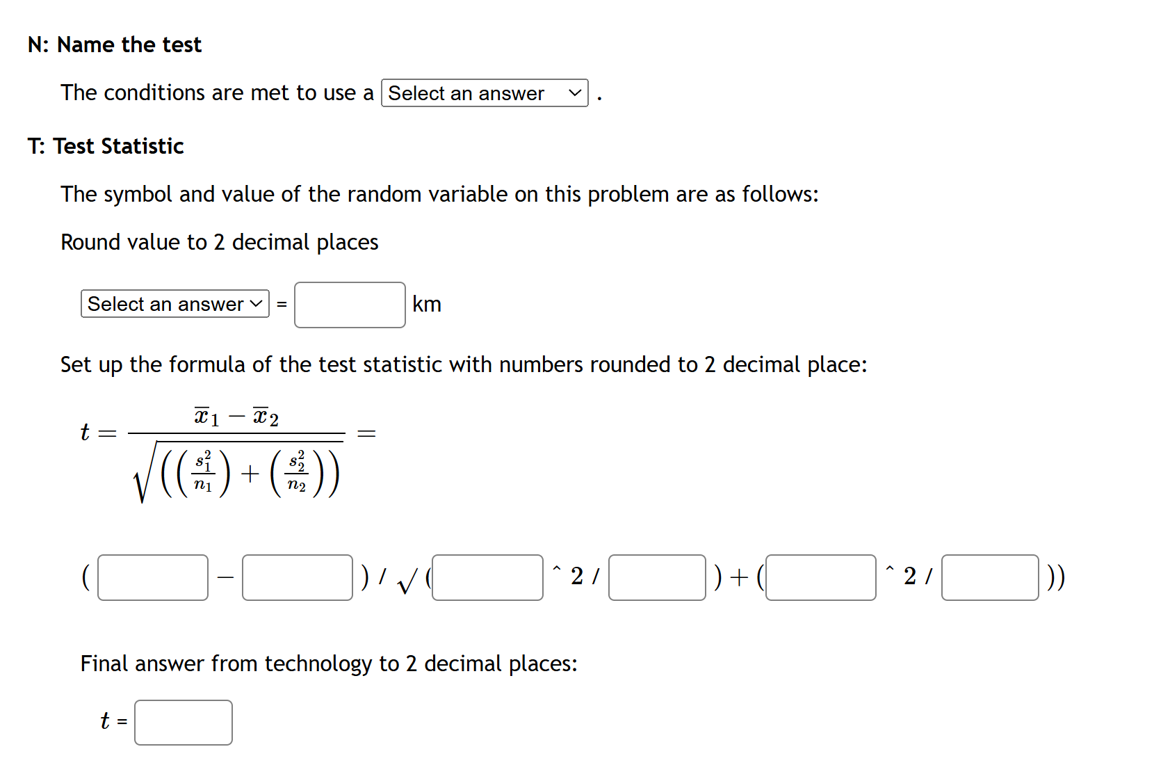 Part A.) HYPOTHESIS TEST P: Parameter What | StudyX