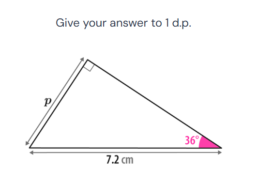 Give your answer to 1 d.p. [Diagram of a | StudyX
