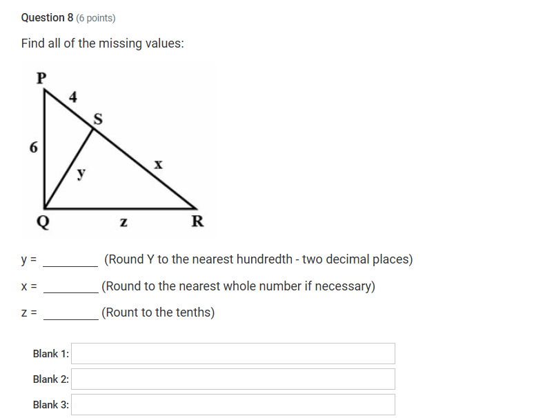 Find all of the missing values: **Diagram | StudyX