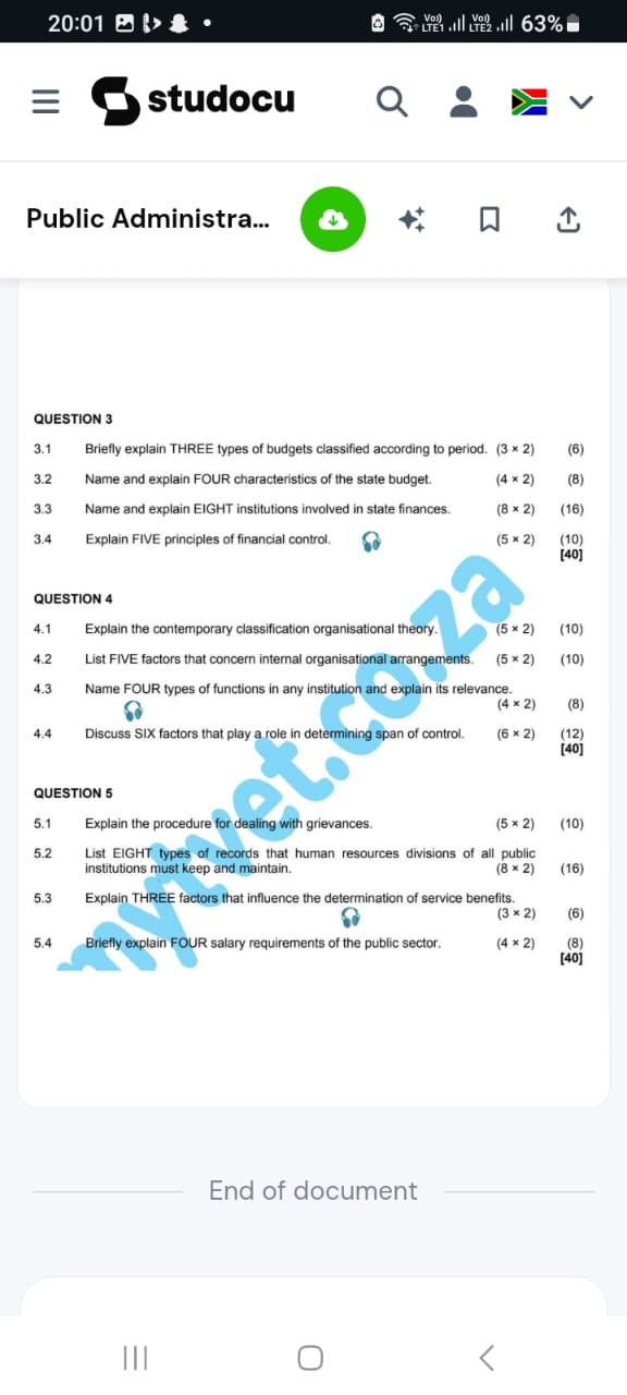 QUESTION 3 3.1 Briefly explain THREE types | StudyX