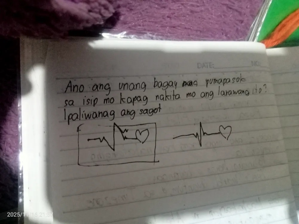 Ano ang unang bagay na pumapasok sa isip mo | StudyX