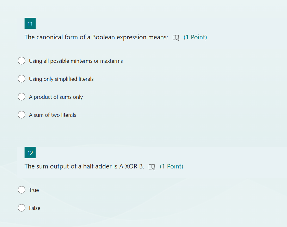 The canonical form of a Boolean expression | StudyX