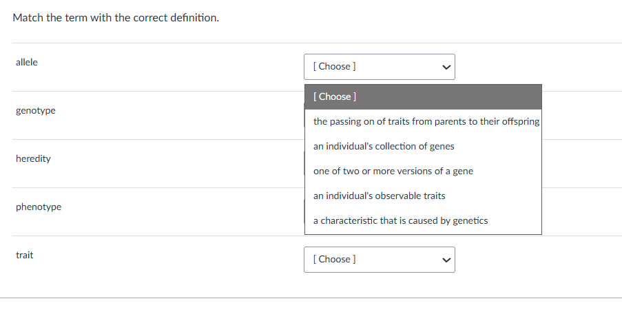 Match the term with the correct definition. | StudyX