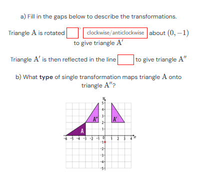 a) Fill in the gaps below to describe the | StudyX