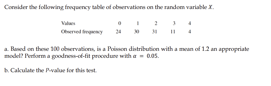 Consider the following frequency table of | StudyX