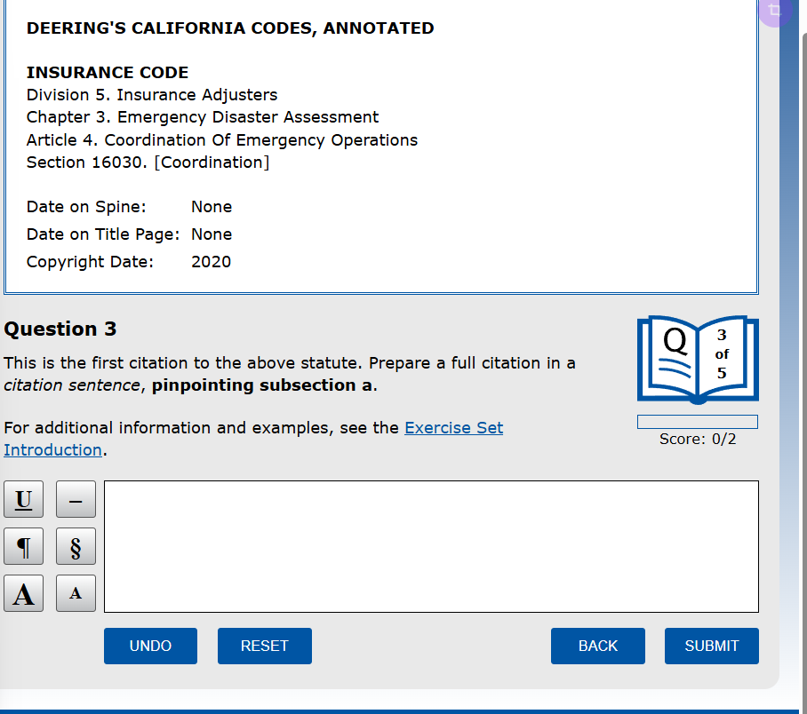 DEERING'S CALIFORNIA CODES, ANNOTATED | StudyX
