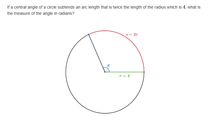 If a central angle of a circle subtends an | StudyX