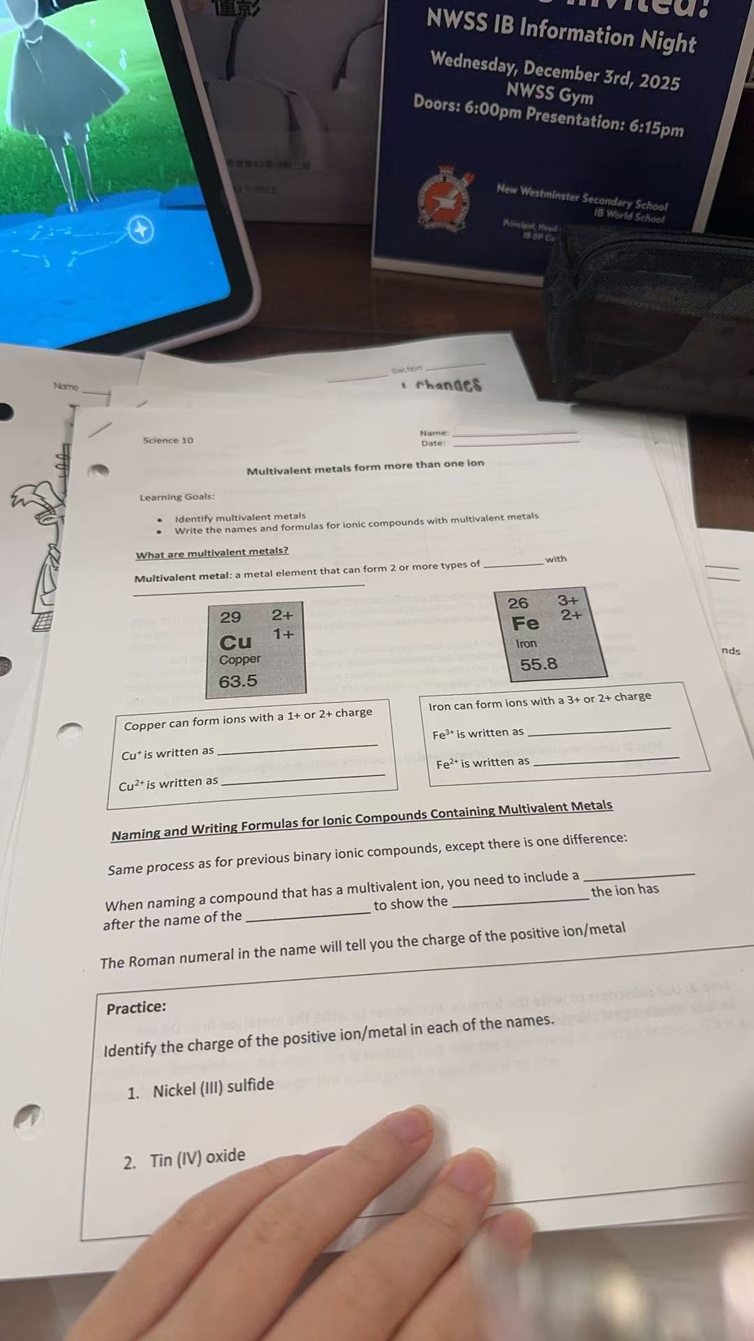 Multivalent metals form more than one ion | StudyX