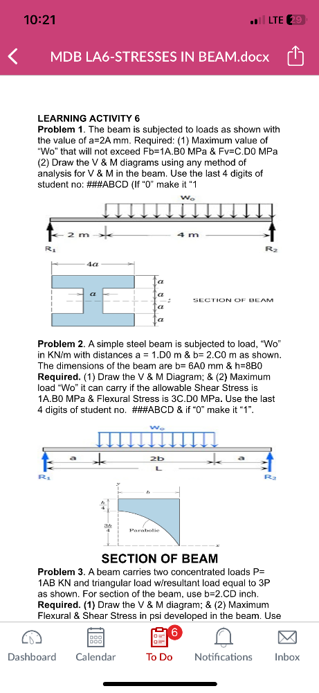 Problem 2. A simple steel beam is subjected | StudyX