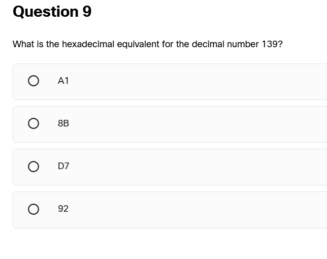 What is the hexadecimal equivalent for the | StudyX