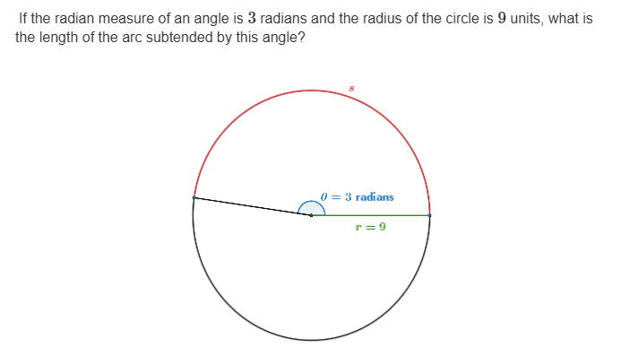 If the radian measure of an angle is $3$ | StudyX