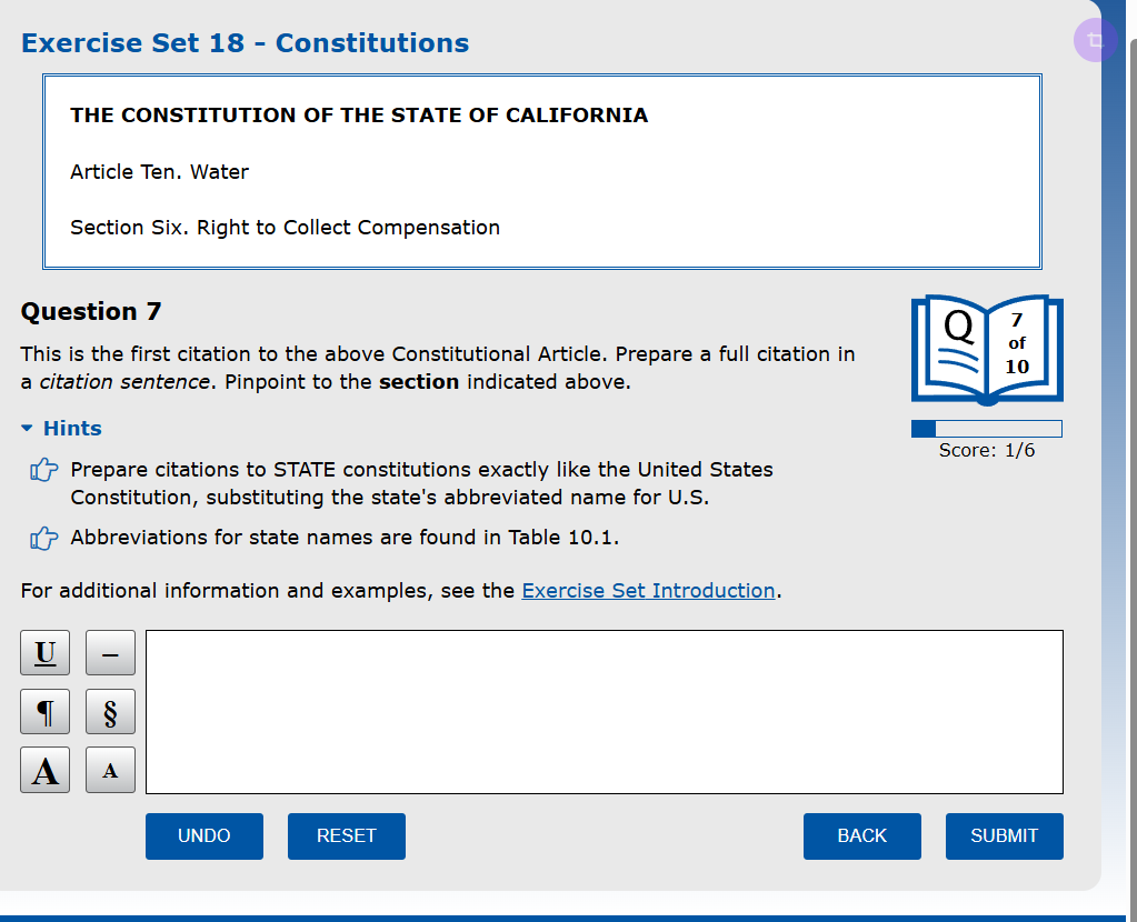 THE CONSTITUTION OF THE STATE OF CALIFORNIA | StudyX