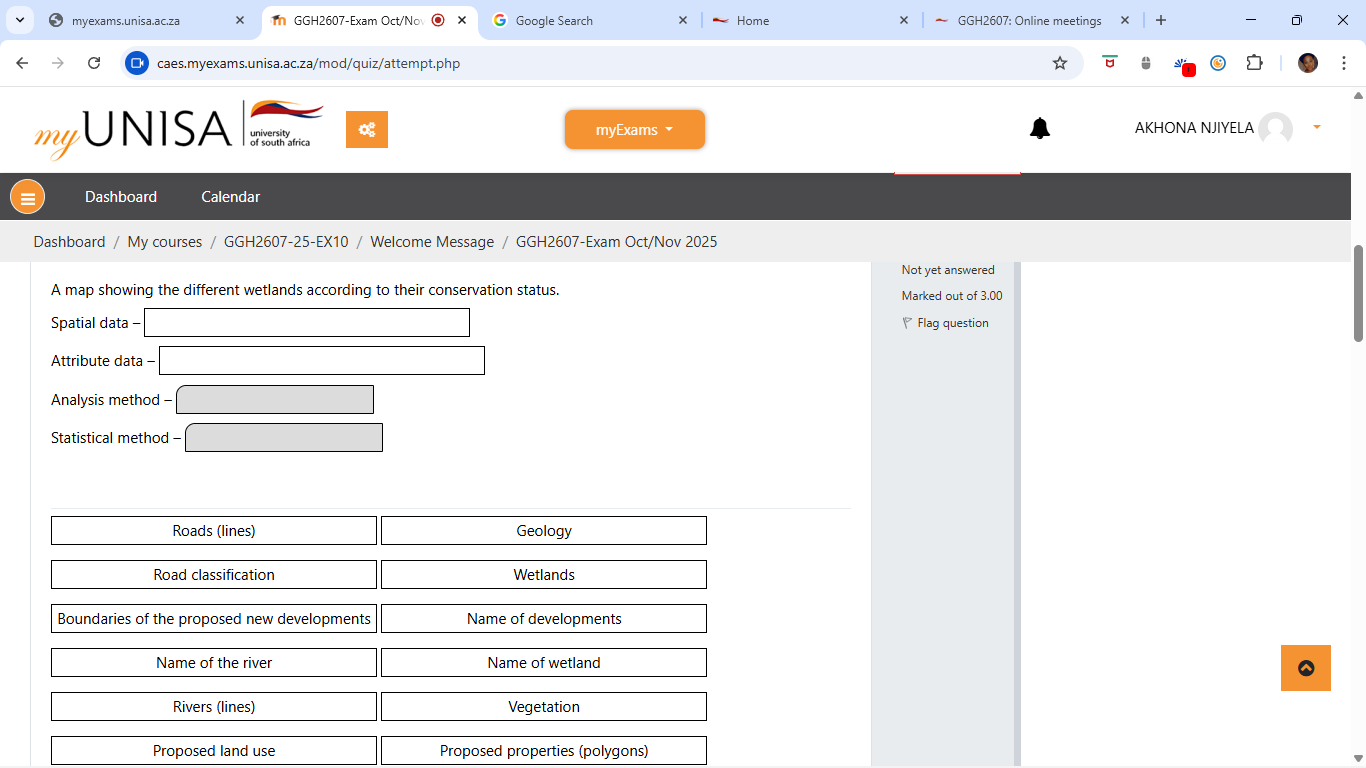 A map showing the different wetlands | StudyX