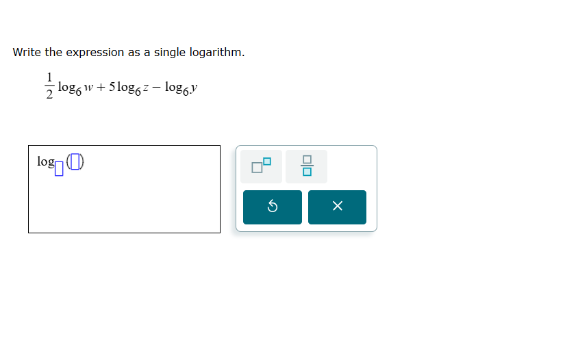 Write the expression as a single logarithm. | StudyX