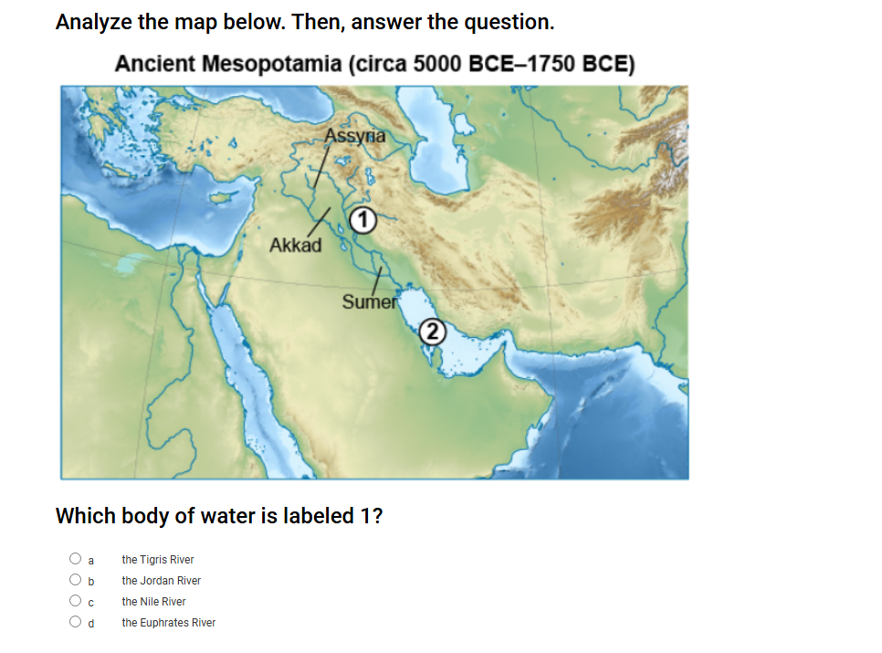 Analyze the map below. Then, answer the | StudyX