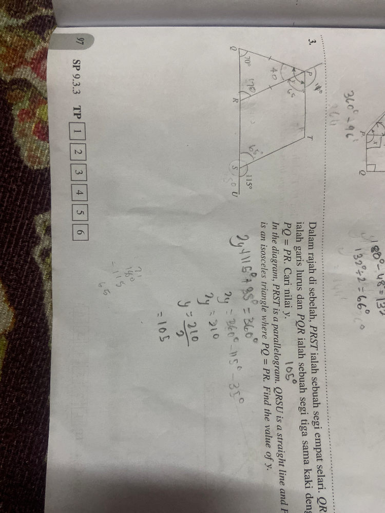 3. Dalam rajah di sebelah, PRST ialah sebuah | StudyX