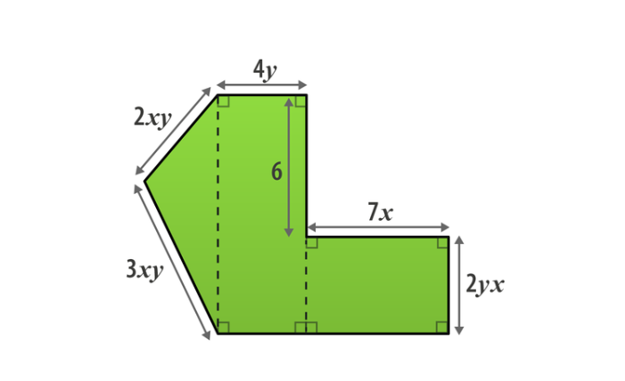 The image shows a composite shape with | StudyX
