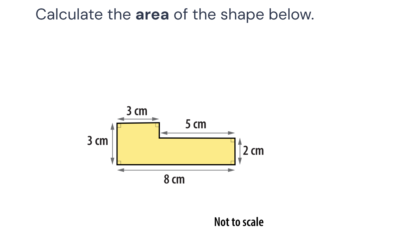 Calculate the area of the shape below. The | StudyX