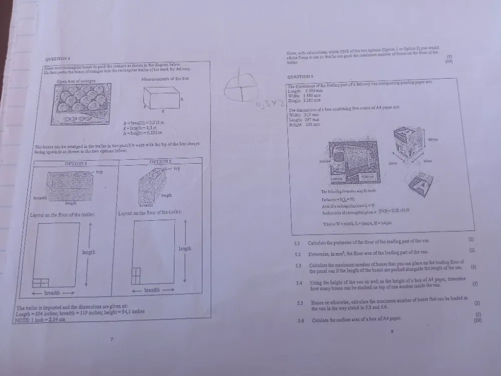 QUESTION 4 Frame uste rectanguler boxer to | StudyX