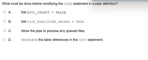 What must be done before modifying the COPY | StudyX