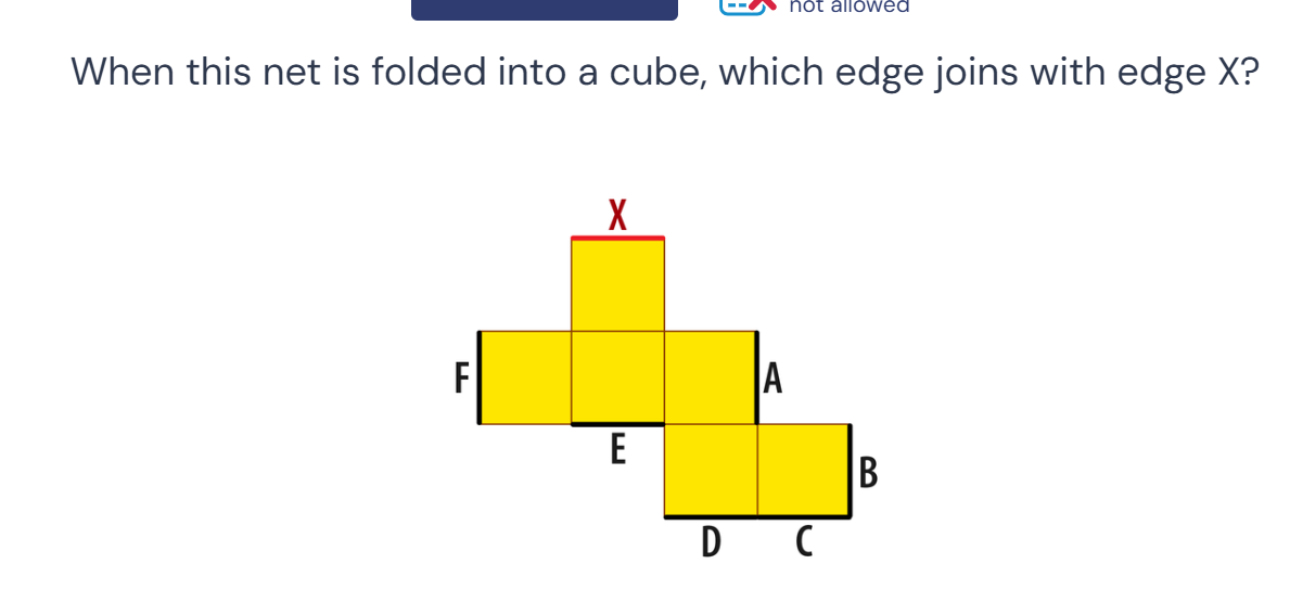 When this net is folded into a cube, which | StudyX