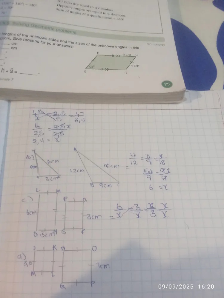 Solving Geometric problems Find the lengths | StudyX