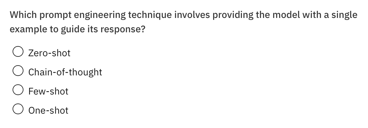 Which prompt engineering technique involves | StudyX