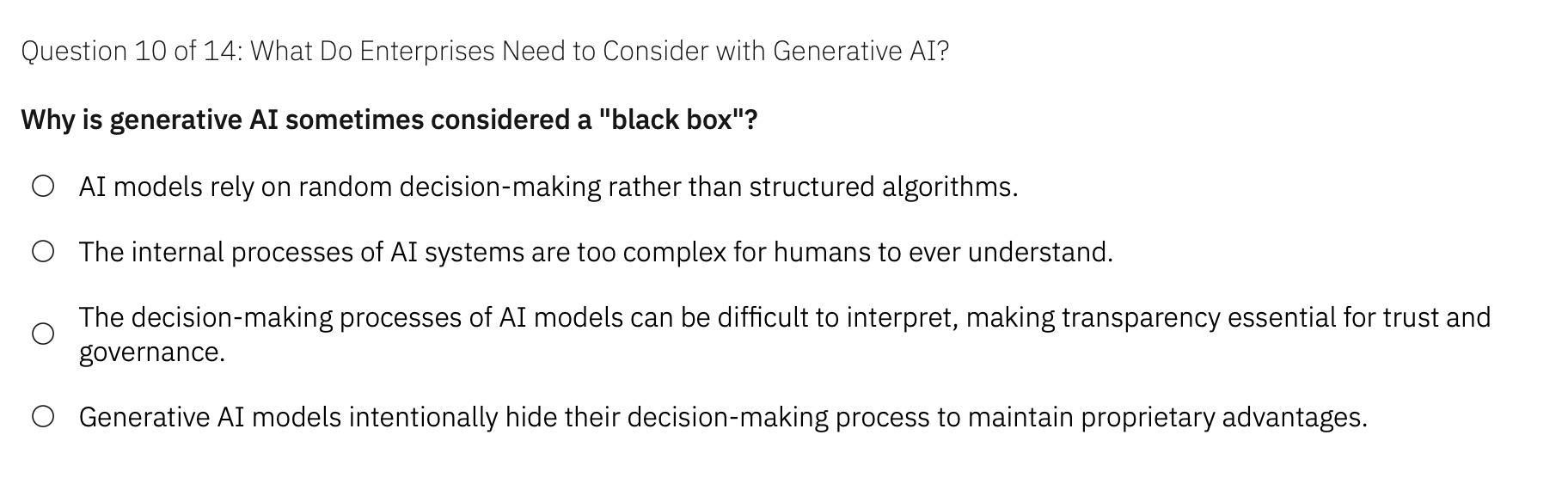 Why is generative AI sometimes considered a | StudyX