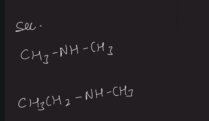 Sec. CH3-NH-CH3 CH3CH2-NH-CH3 iupac name | StudyX