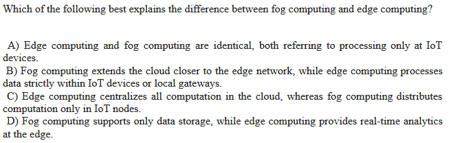 Which of the following best explains the | StudyX