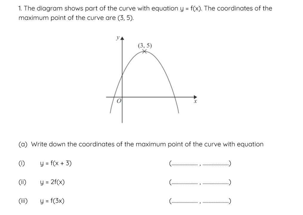 1. The diagram shows part of the curve with | StudyX