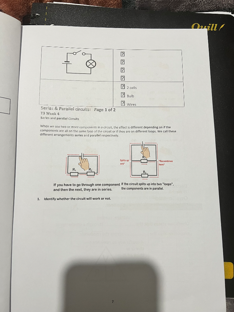 Series Parallel circuits: Page 1 of 2 T3 | StudyX