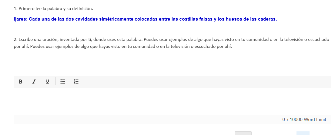 1. Primero lee la palabra y su definición. | StudyX