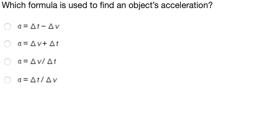 Which formula is used to find an object's | StudyX