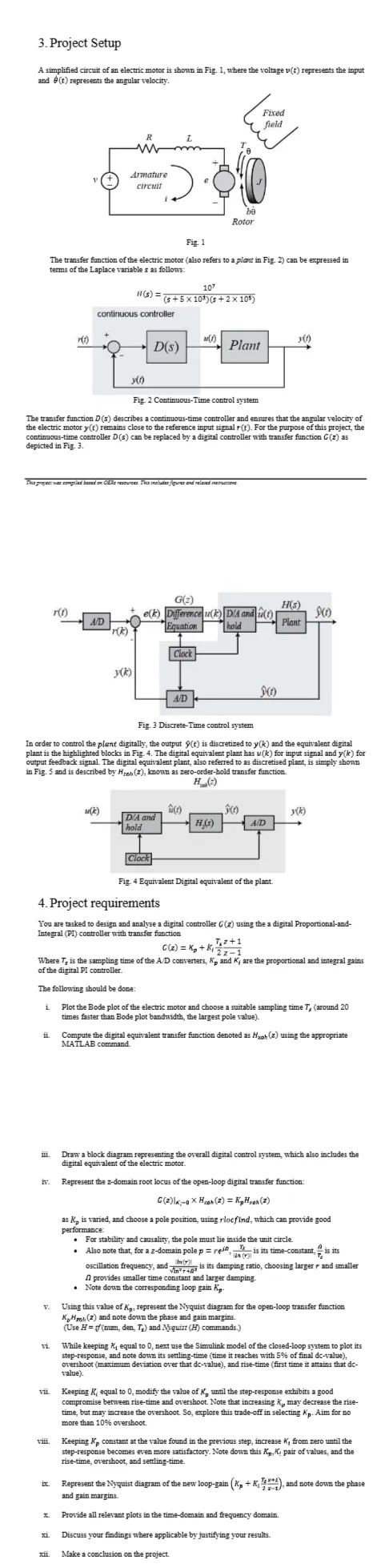 3. Project Setup A simplified circuit of an | StudyX