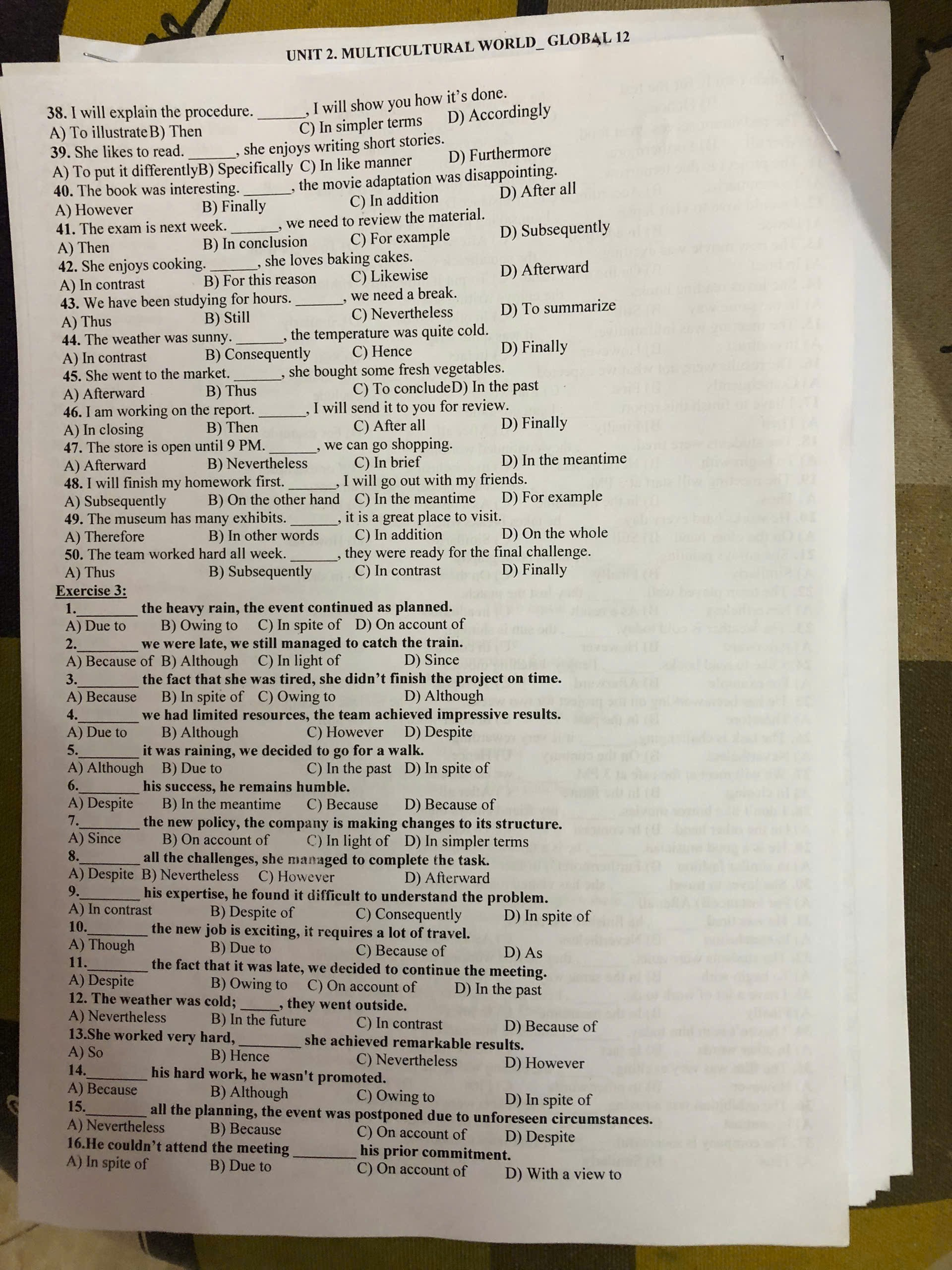 38. I will explain the procedure. ________, | StudyX