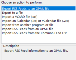 Choose an action to perform: Export RSS | StudyX