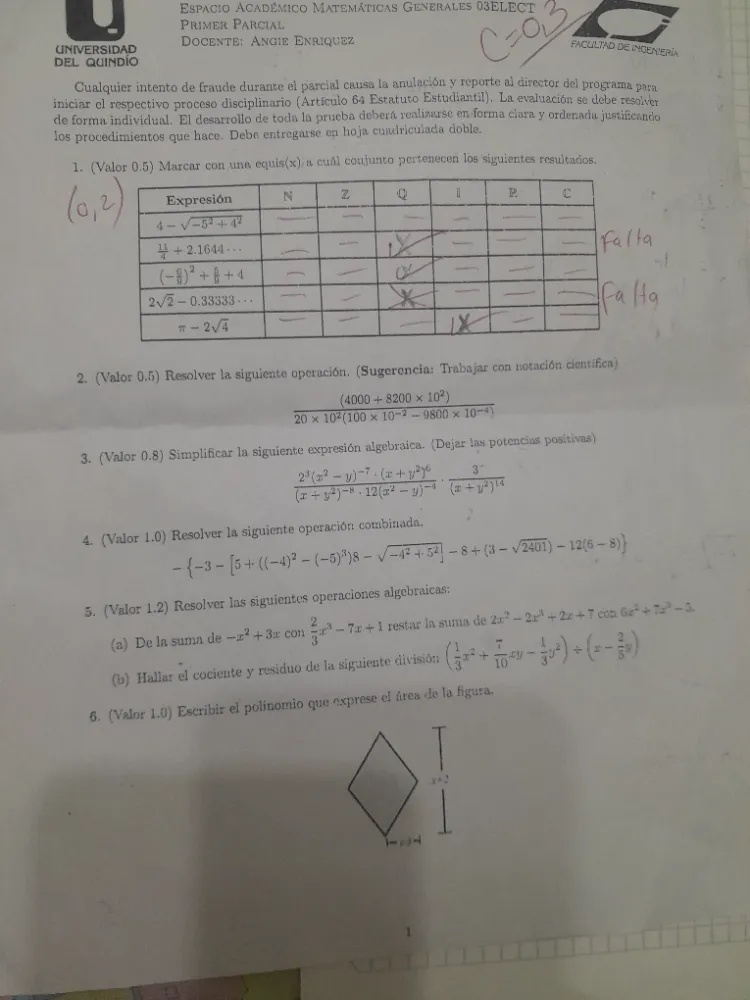 1. (Valor 0.5) Marcar con una equis(x) a | StudyX