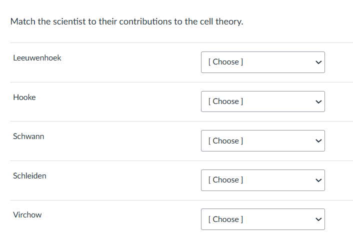 Match the scientist to their contributions | StudyX