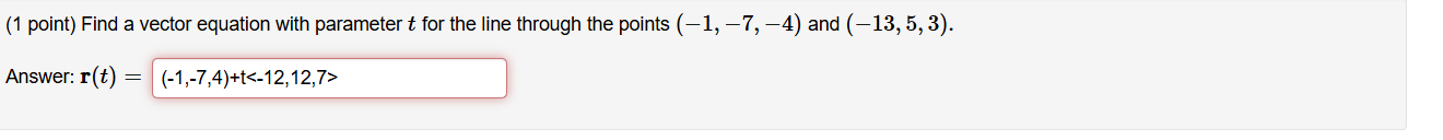 Find a vector equation with parameter t for | StudyX