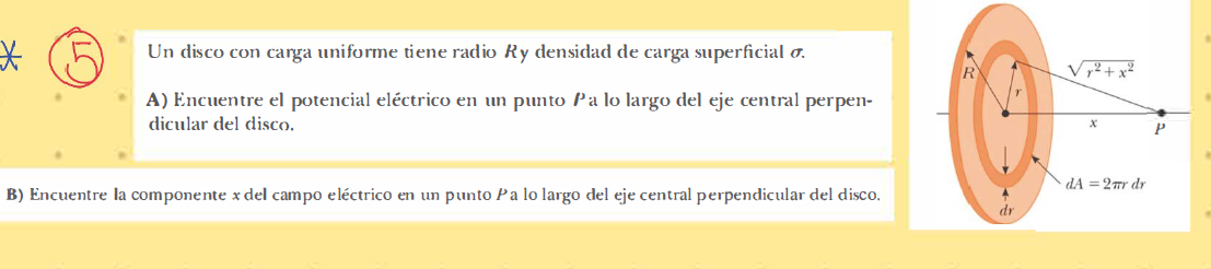 Un disco con carga uniforme tiene radio $R$ | StudyX